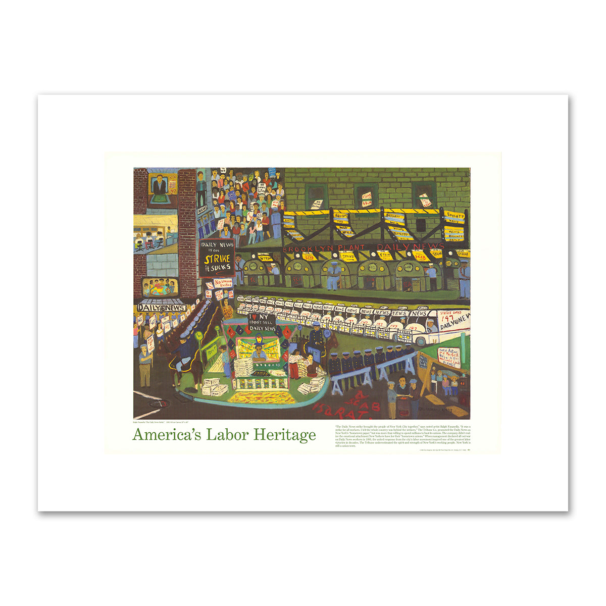 America's Labor Heritage, Daily News Strike | Posters from Museums.Co