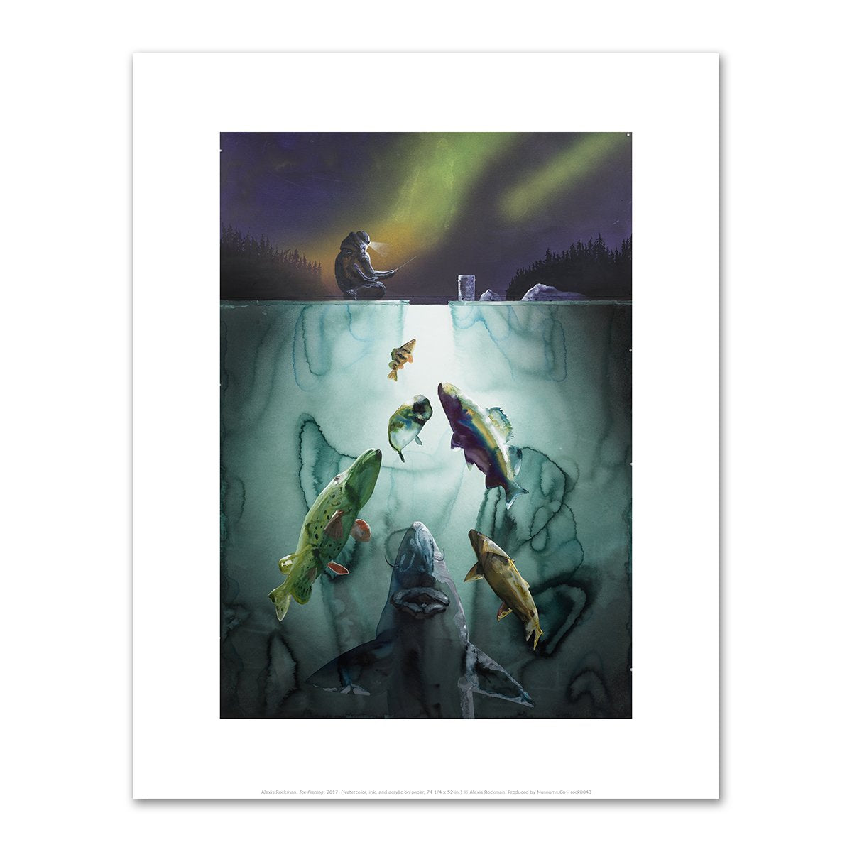 Rockman Prints, Ice Fishing | Buy Museum Quality Prints at Museums.Co
