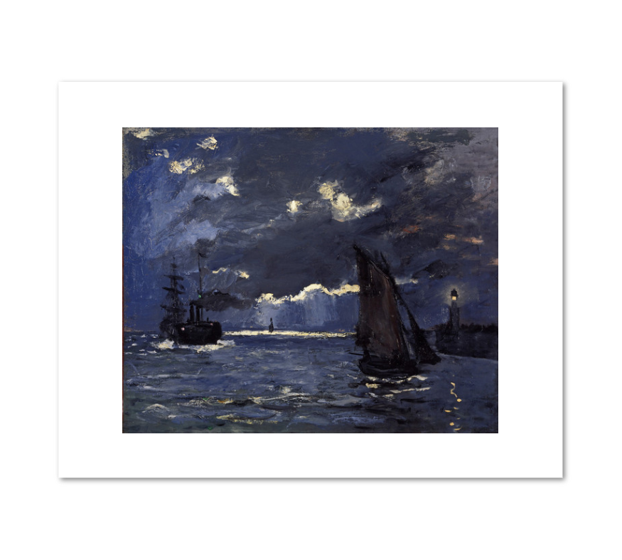 Monet Prints, Shipping by Moonlight | Buy Quality Prints at Museums.Co